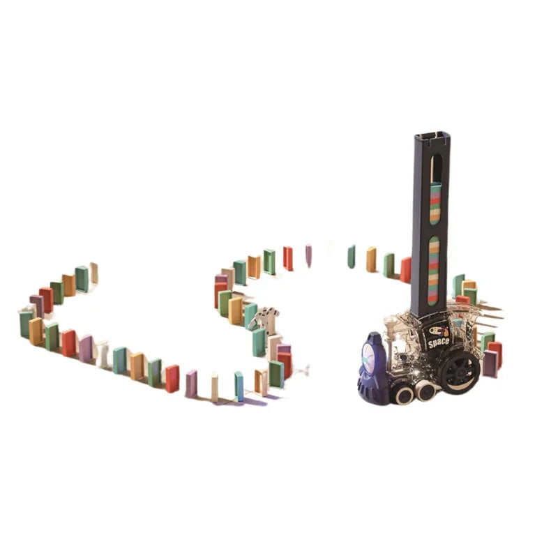 Domino Blocks Set Building and Stacking Automatic Train Toy Set Price ...