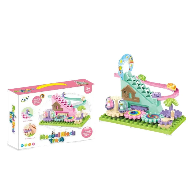 Manual Building Blocks Track Play Set Toy For Kids At Best Price In ...