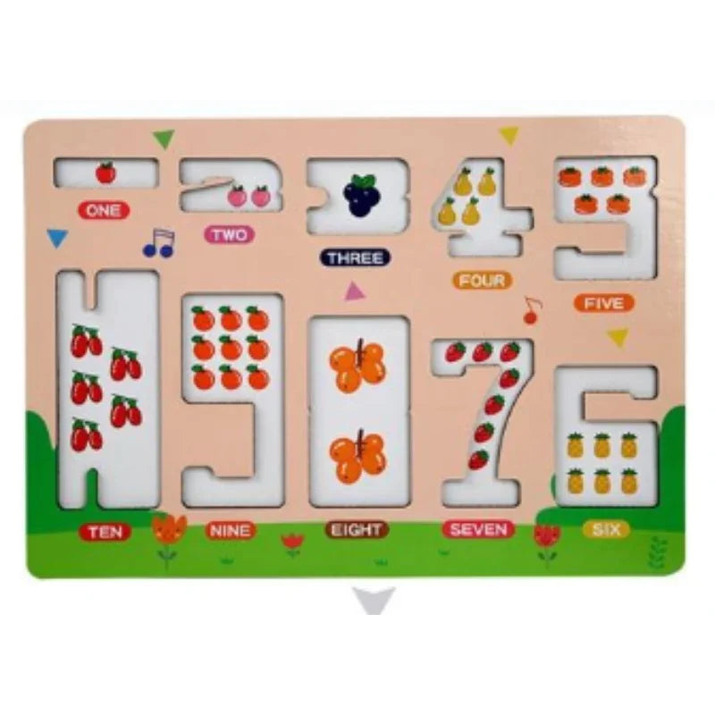 Digital Wooden Numbers Blocks For Early Education Toy For Kids At Best ...
