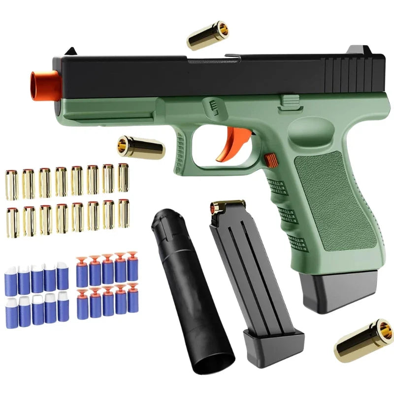 Glock Shell Ejection Soft Bullet Gun Toy For Kids At Best Price In ...