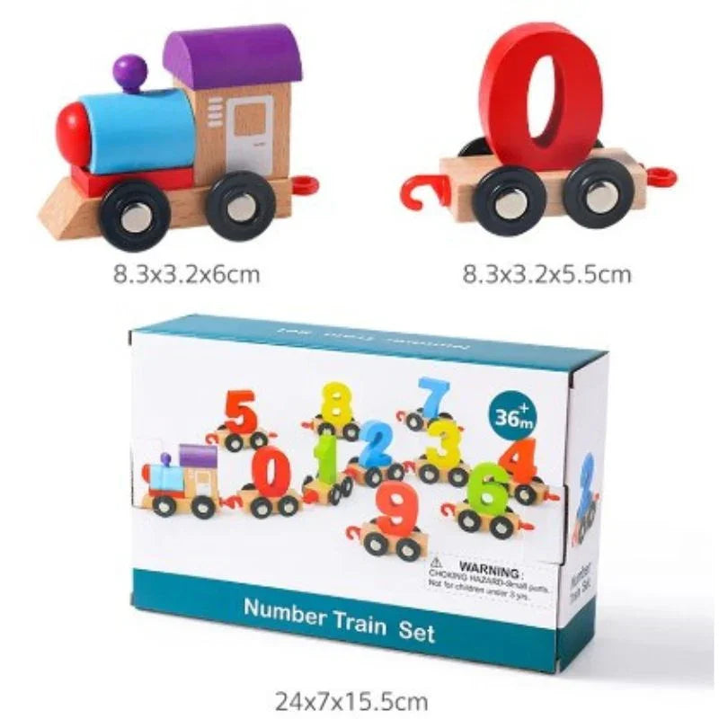 Wooden Number Train Toy Set Price In Pakistan l toygenix.com.pk ...