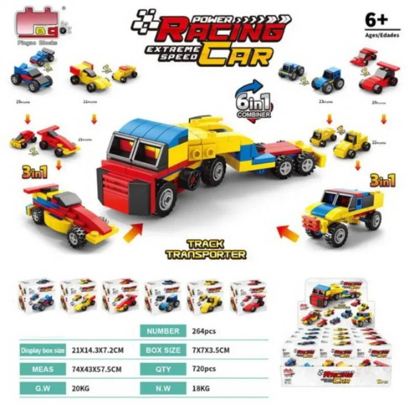 Racing Cars Blocks Set For Kids – Toygenix.pk