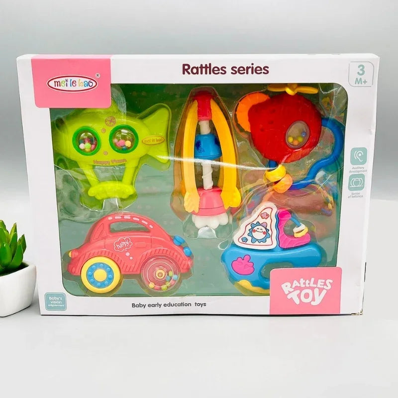 Vehicles Shape Rattles & Teether Price In Pakistan | 5 Pcs Premium ...