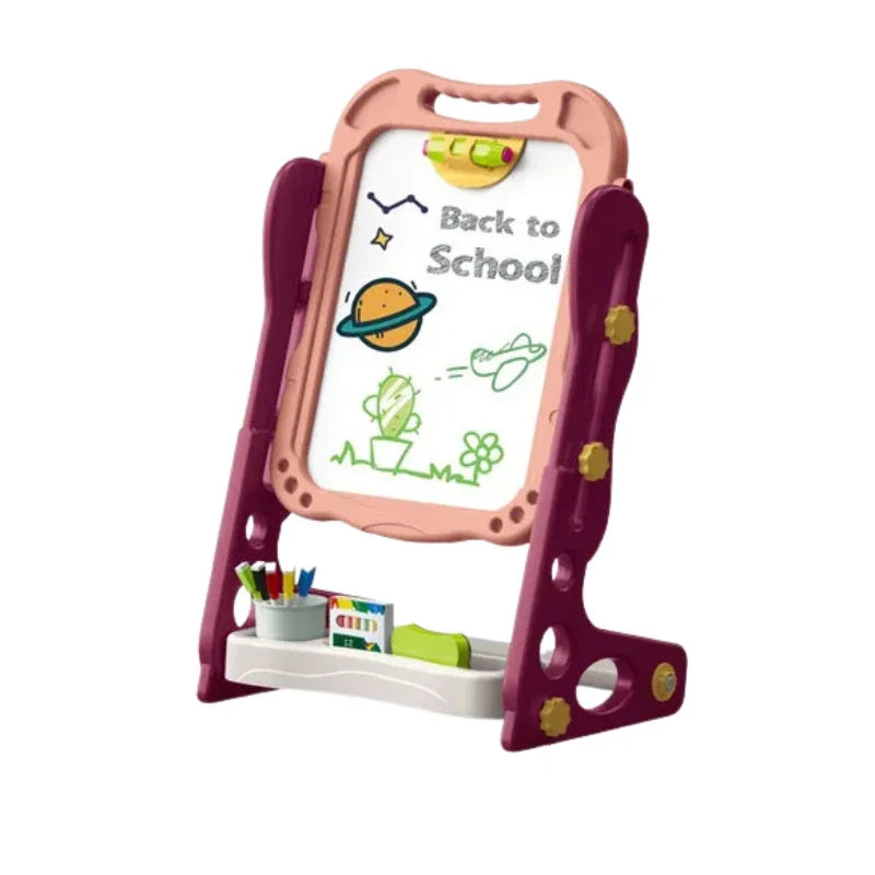 Adjustable Drawing Board With Draw Stand For Kids (54 Pcs) Price In ...