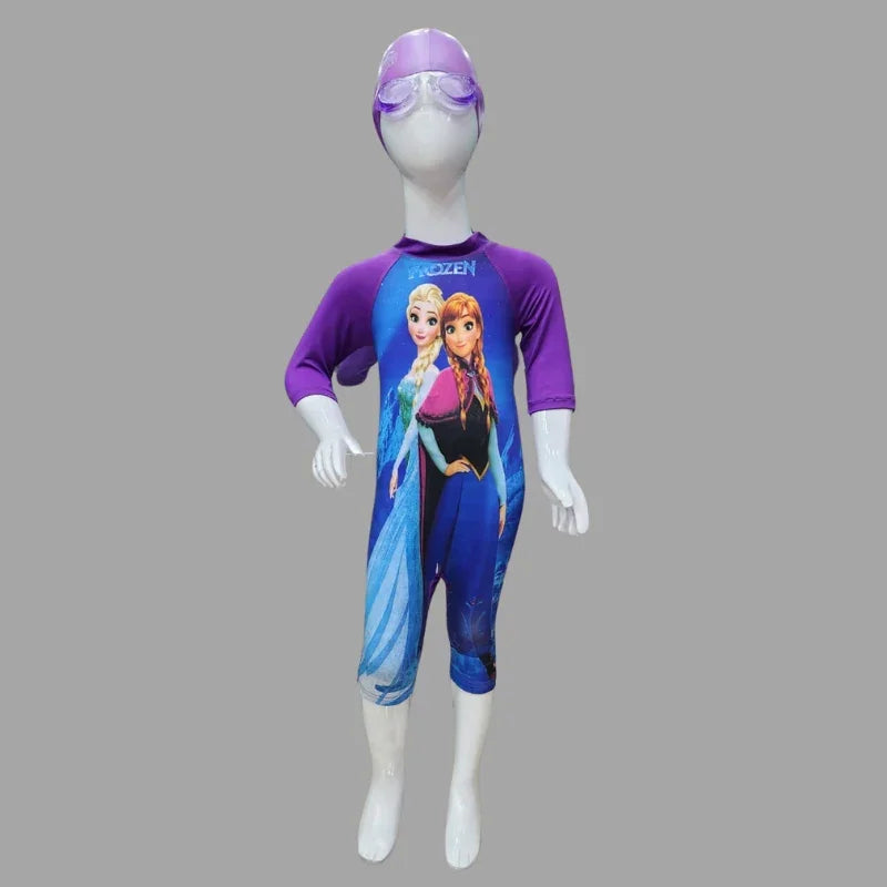Frozen Swimming Costume With Cap For Girls Price In Pakistan | Toygenix ...