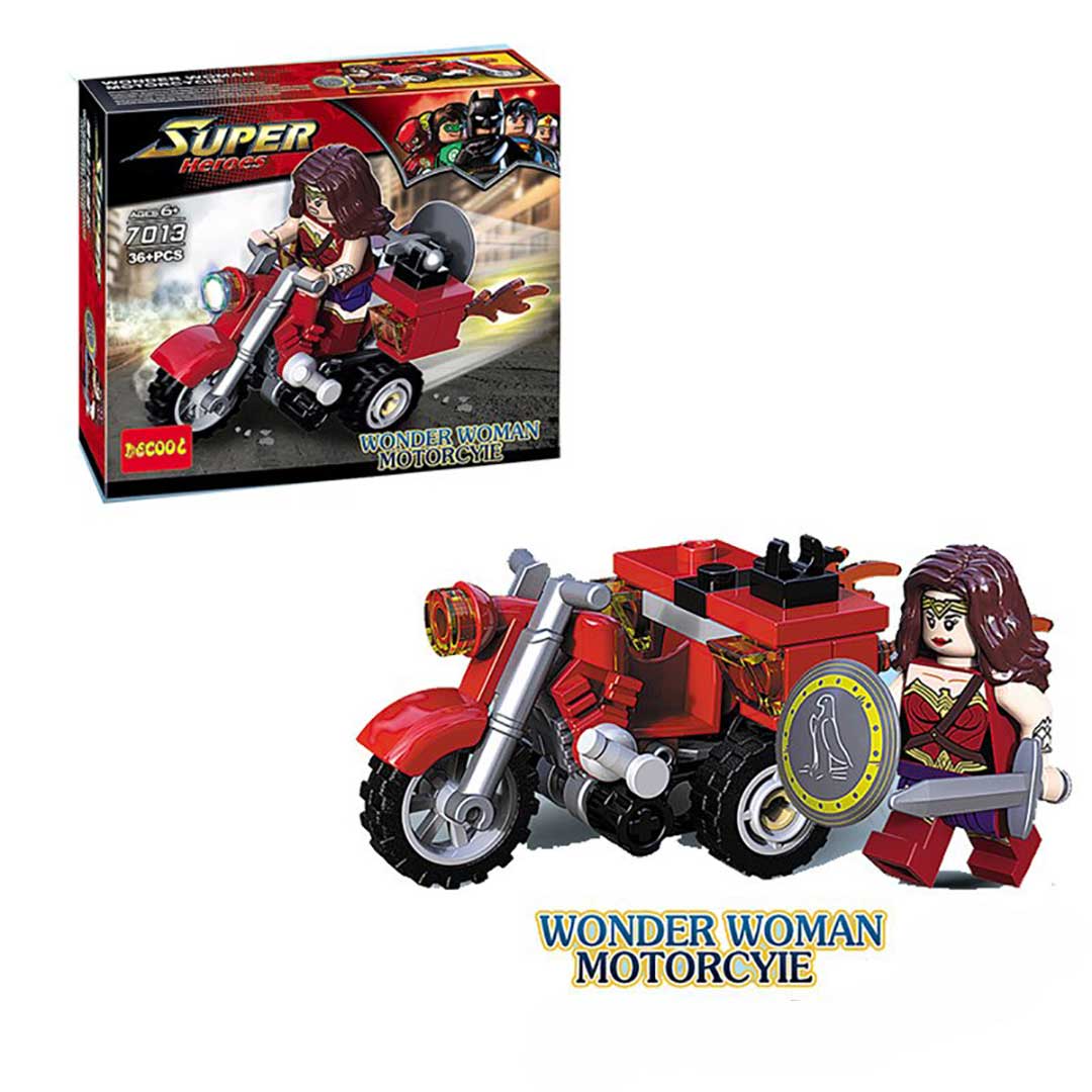 Wonder Woman Motorcycle Blocks – Toygenix.pk